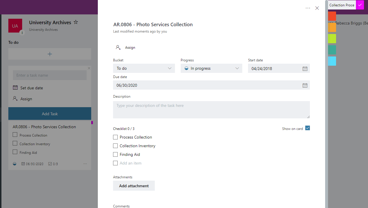Microsoft Planner – The American Archivist Reviews Portal
