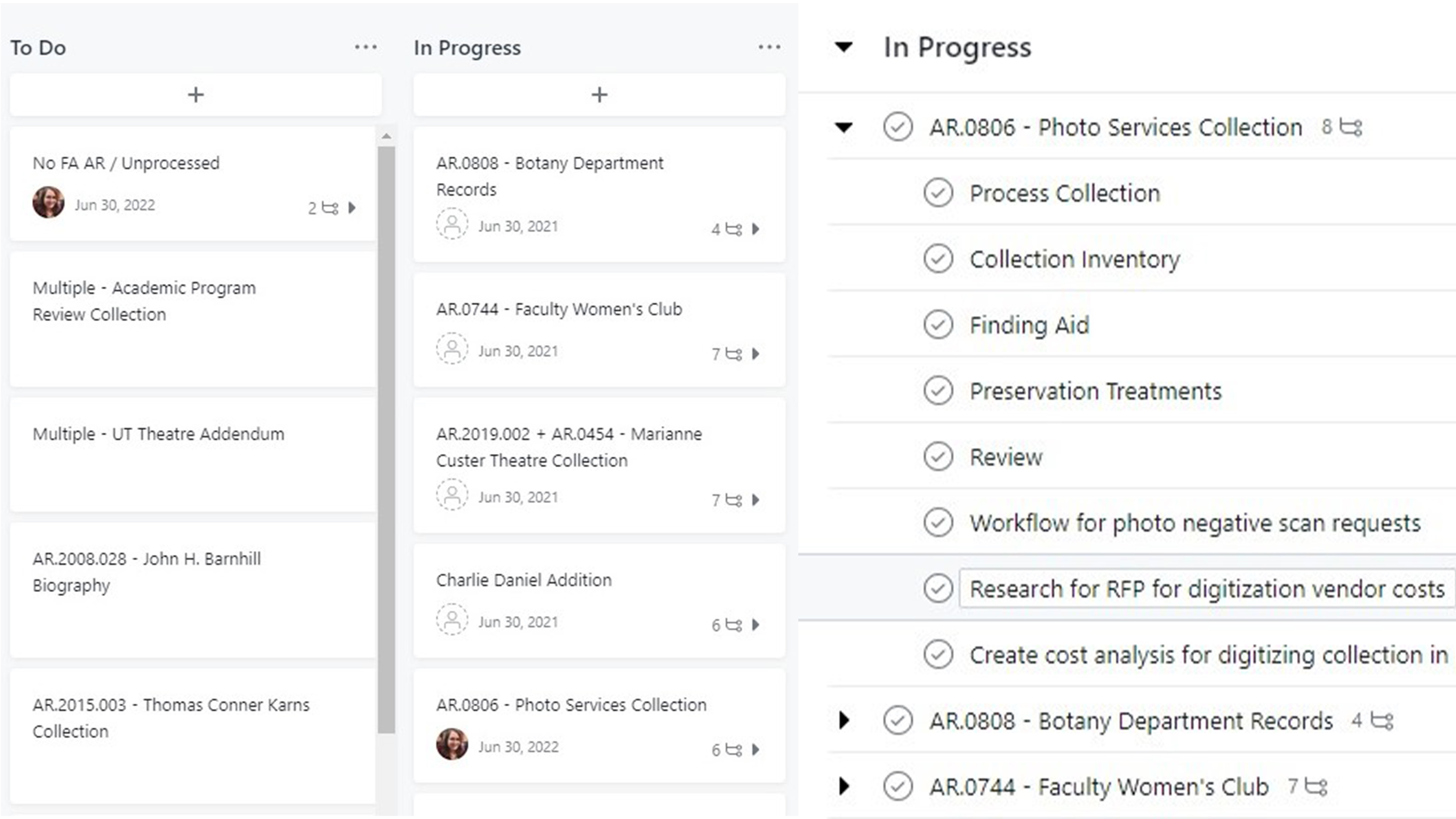 Asana – The American Archivist Reviews Portal
