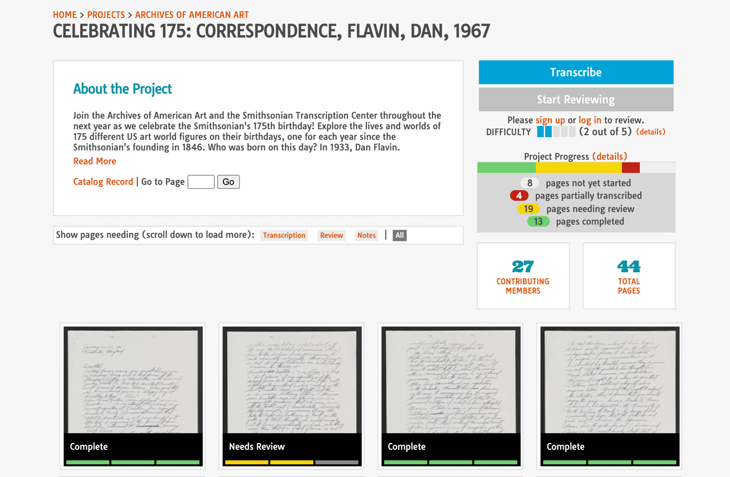 Smithsonian Transcription Center Review – The American Archivist ...