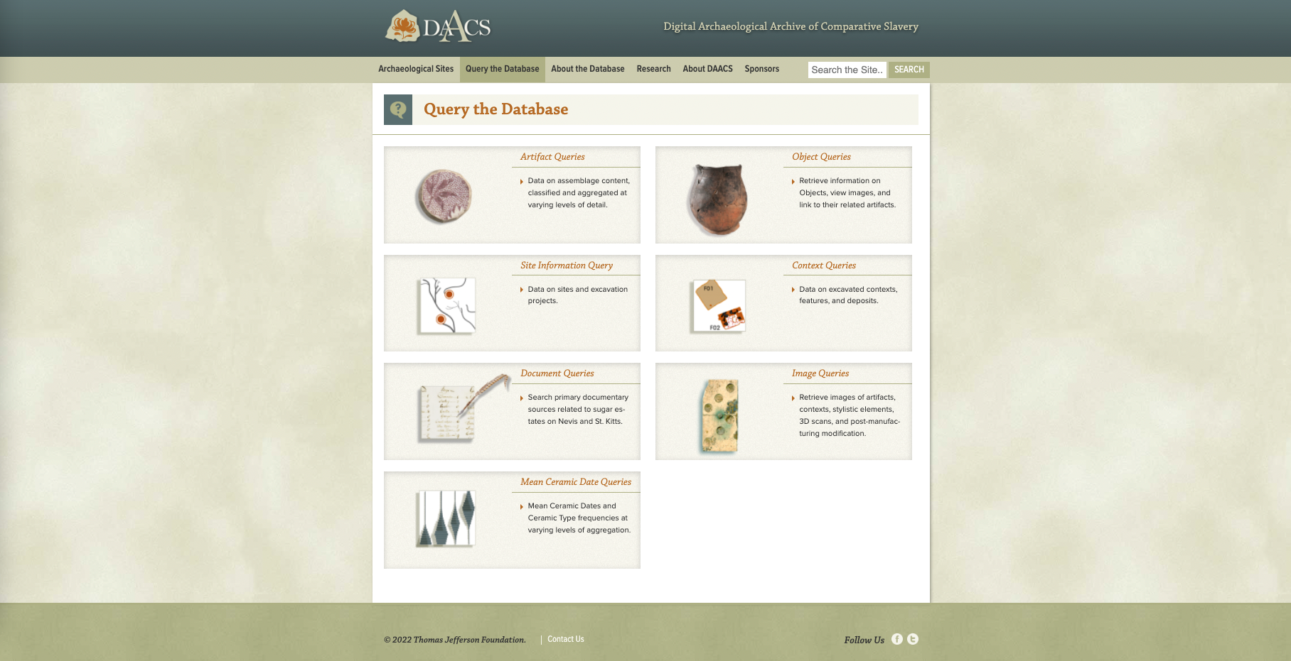 The Digital Archaeological Archive of Comparative Slavery (DAACS) – The ...