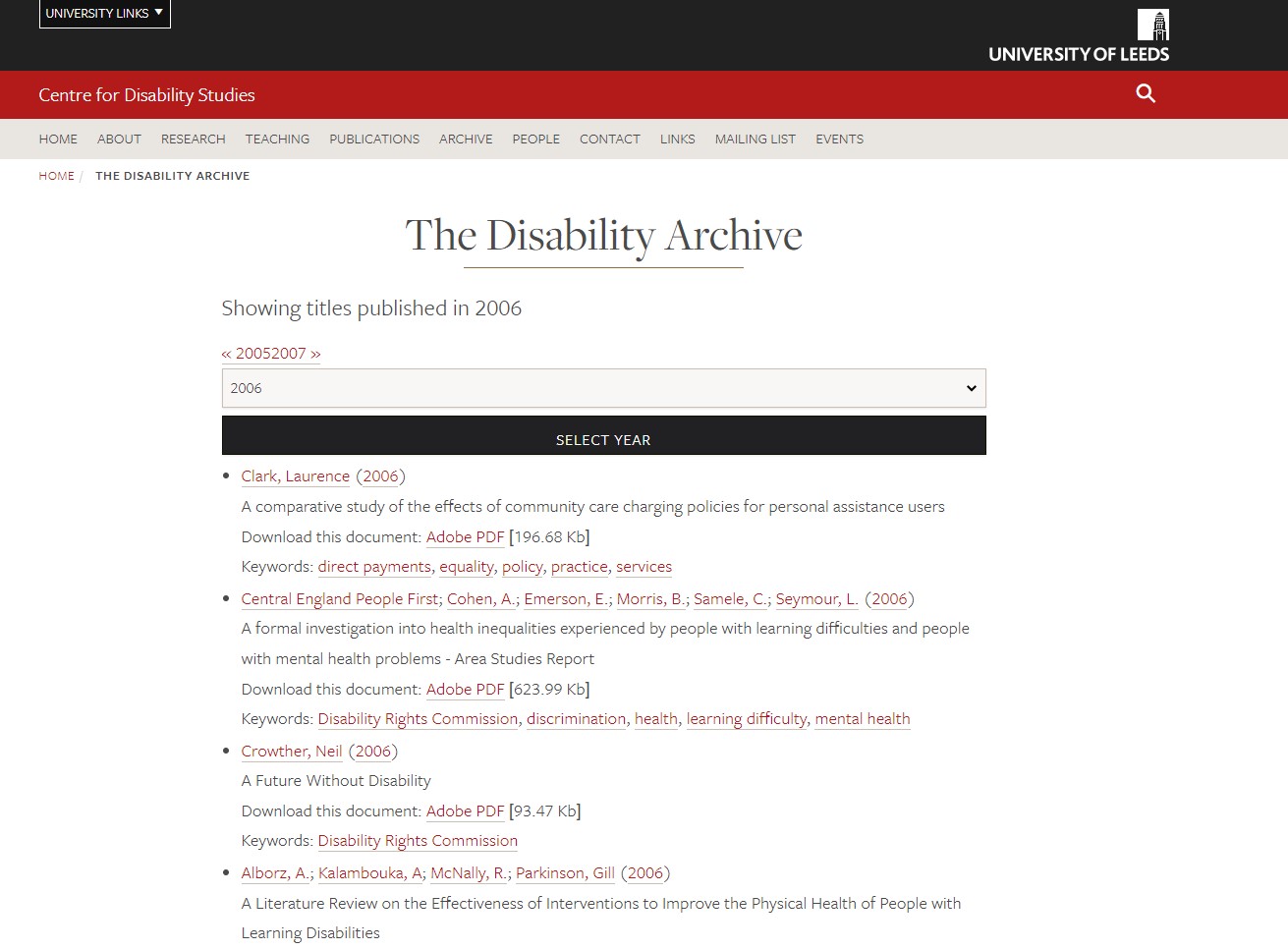 The Disability Archive UK – The American Archivist Reviews Portal