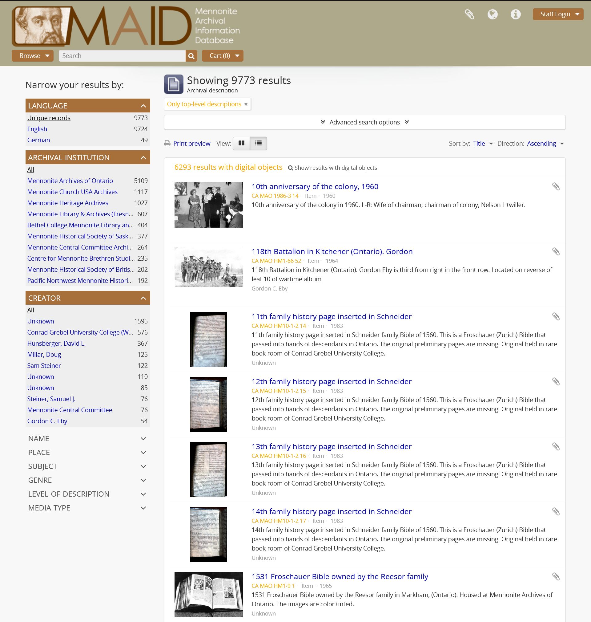 Access to Memory – The American Archivist Reviews Portal