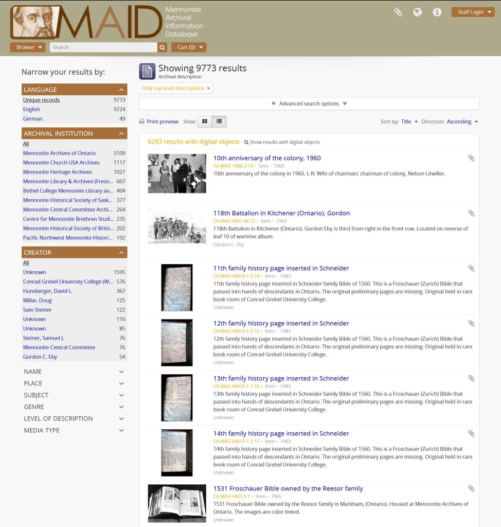 Access to Memory – The American Archivist Reviews Portal